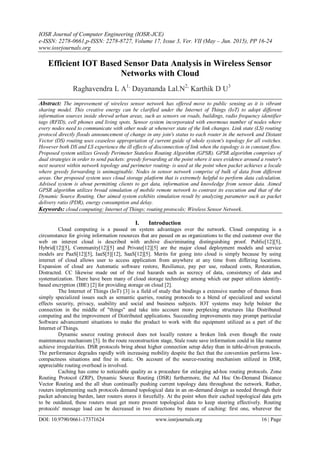 Efficient IOT Based Sensor Data Analysis in Wireless Sensor Networks with Cloud | PDF
