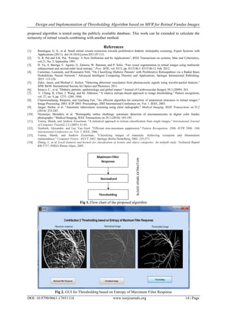 Design and Implementation of Thresholding Algorithm based on MFR for Retinal Fundus Images | PDF