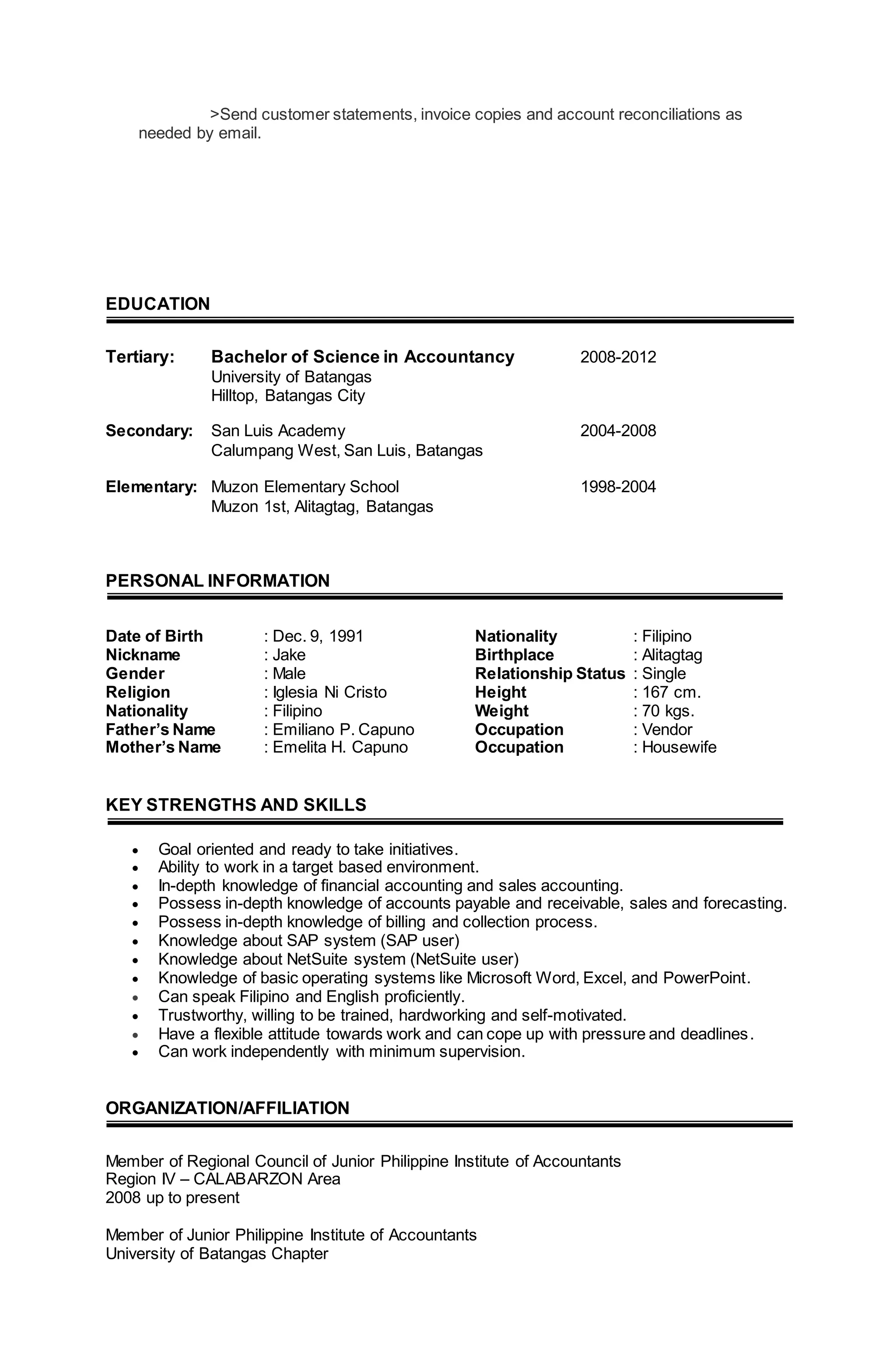 Jake updated resume | DOCX
