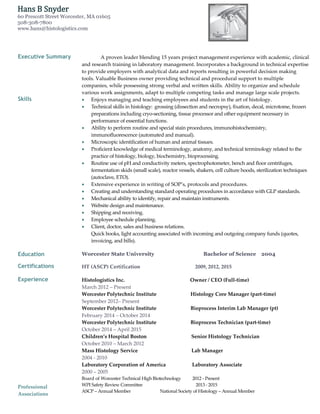 Hans B Snyder Resume 2015 | PDF