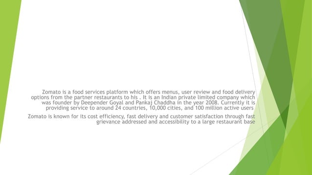 Case Study On Zomato about Market structure | PPT