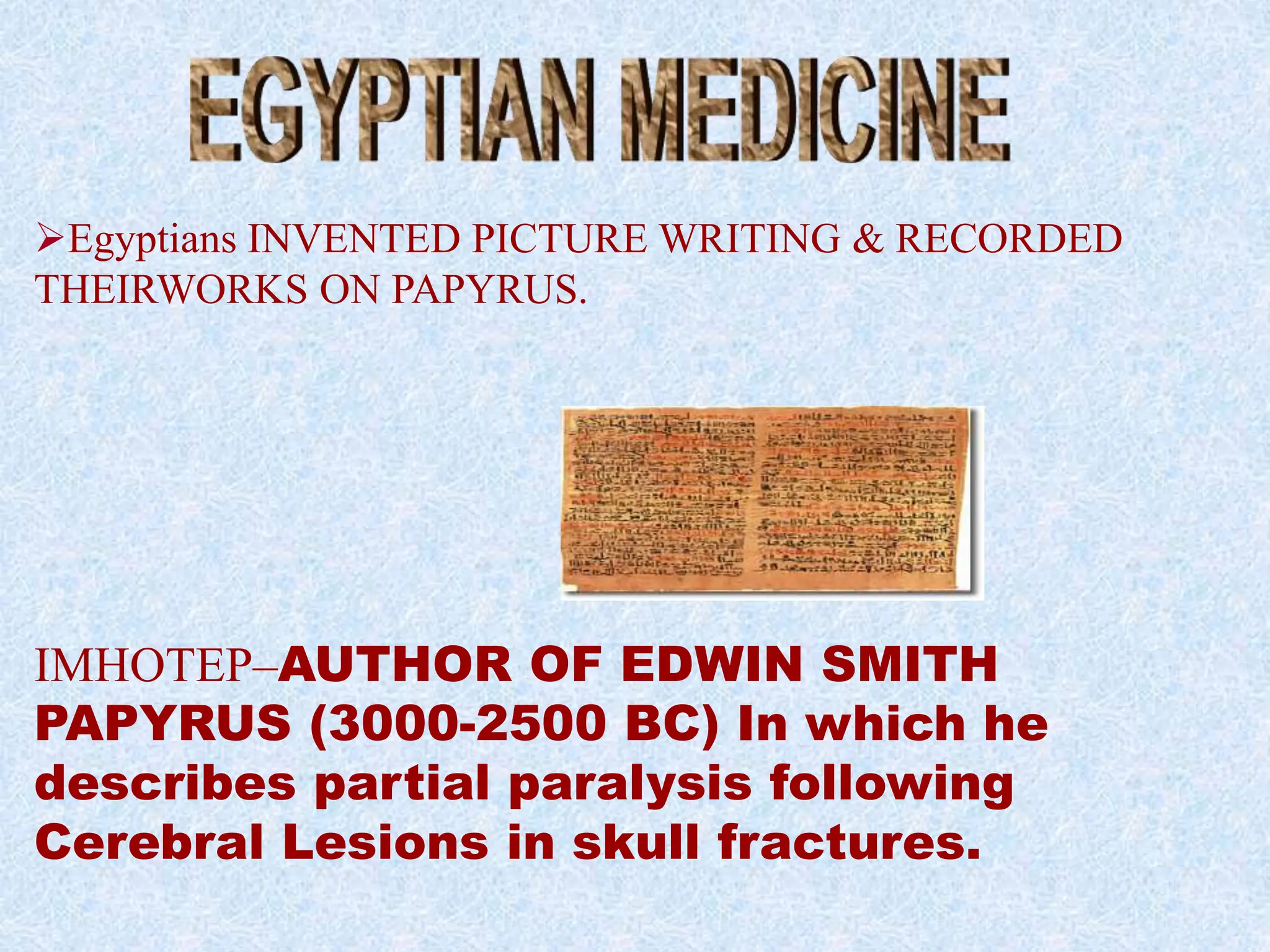 C01 P01 HISTORY OF MEDICINE - community medicine.ppt