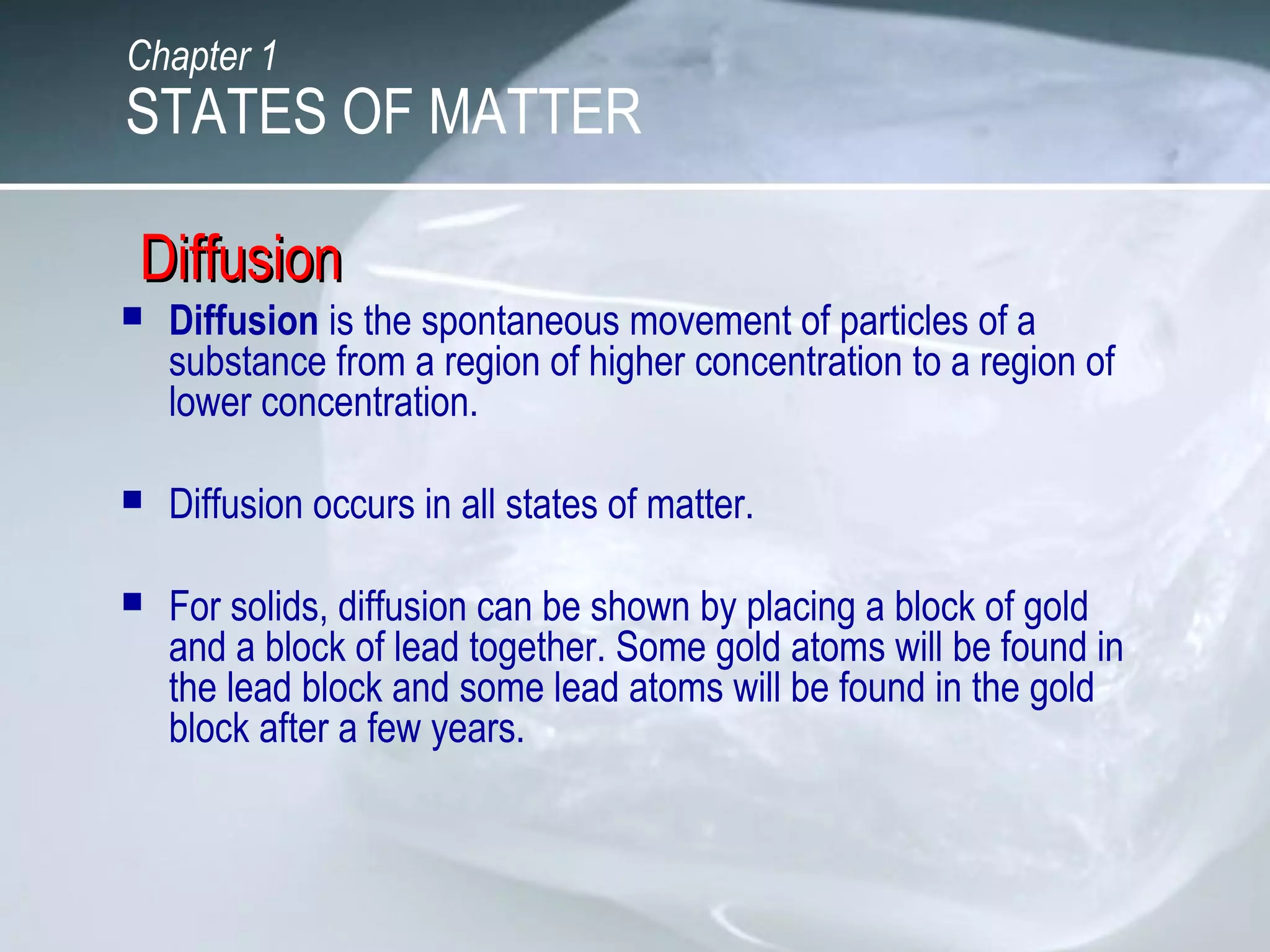 C01 states of matter | PPT | Chemistry | Science