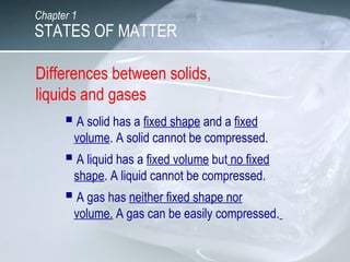 C01 states of matter | PPT | Chemistry | Science