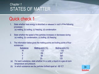 C01 states of matter | PPT | Chemistry | Science