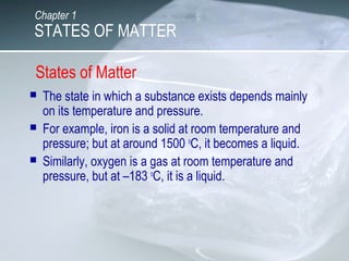 C01 states of matter | PPT | Chemistry | Science