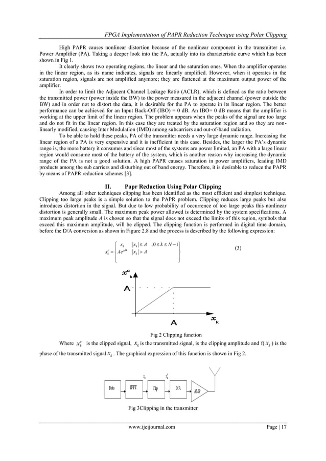 FPGA Implementation of PAPR Reduction Technique using Polar Clipping | PDF