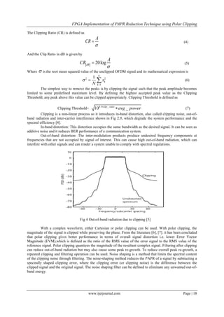 FPGA Implementation of PAPR Reduction Technique using Polar Clipping | PDF