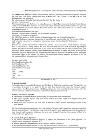 Web Mining Patterns Discovery and Analysis Using Custom-Built Apriori Algorithm | PDF