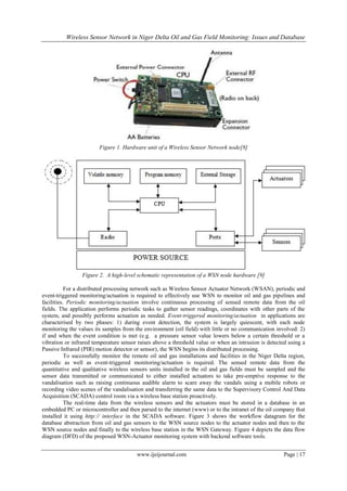 Wireless Sensor Network in Niger Delta Oil and Gas Field Monitoring: Issues and Database ...