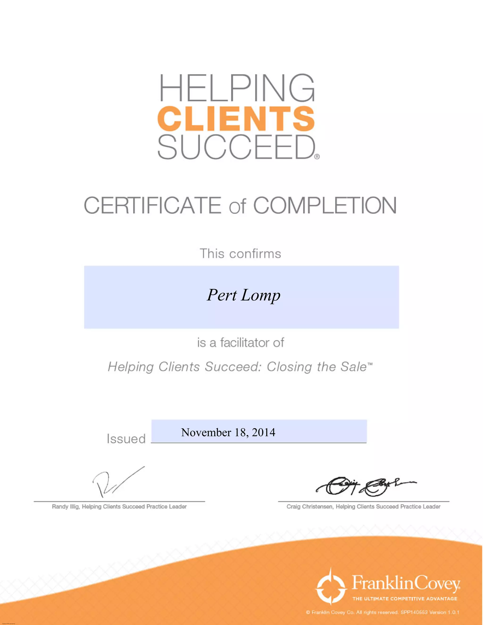 certificateCLosing | PDF