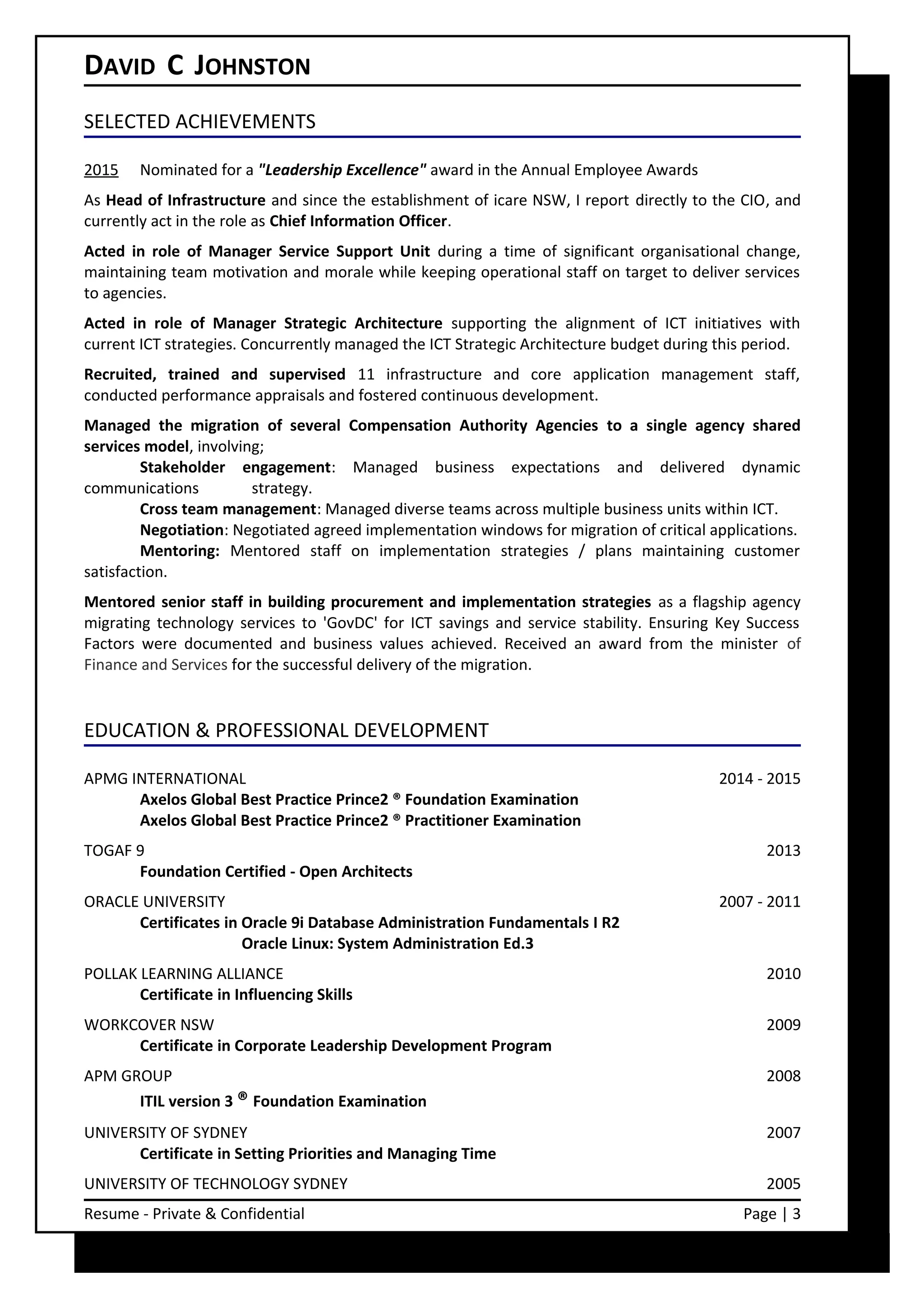 JOHNSTON David - Resume | DOC