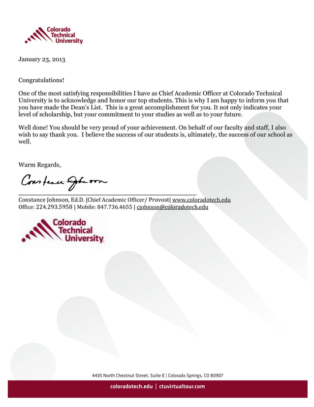 DeansLetter | PDF | College Education | Education