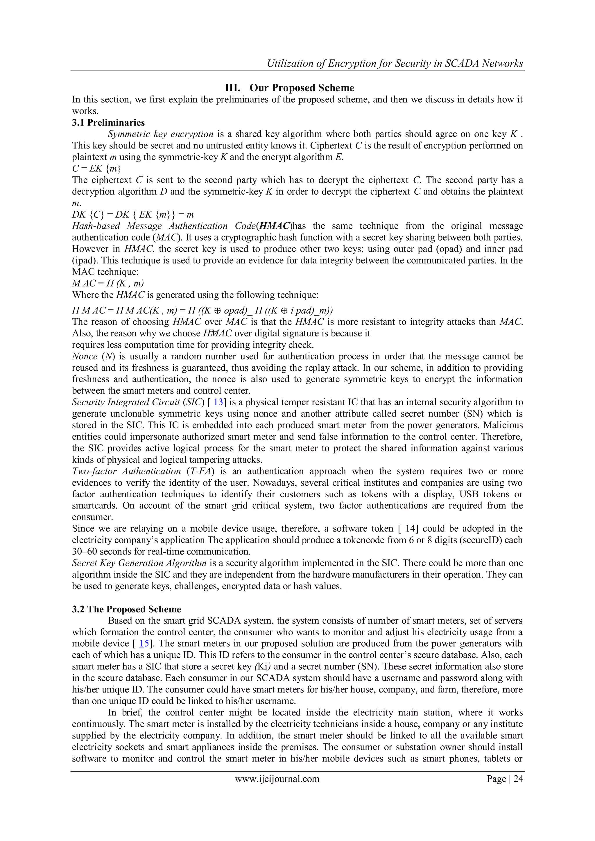 Utilization of Encryption for Security in SCADA Networks | PDF