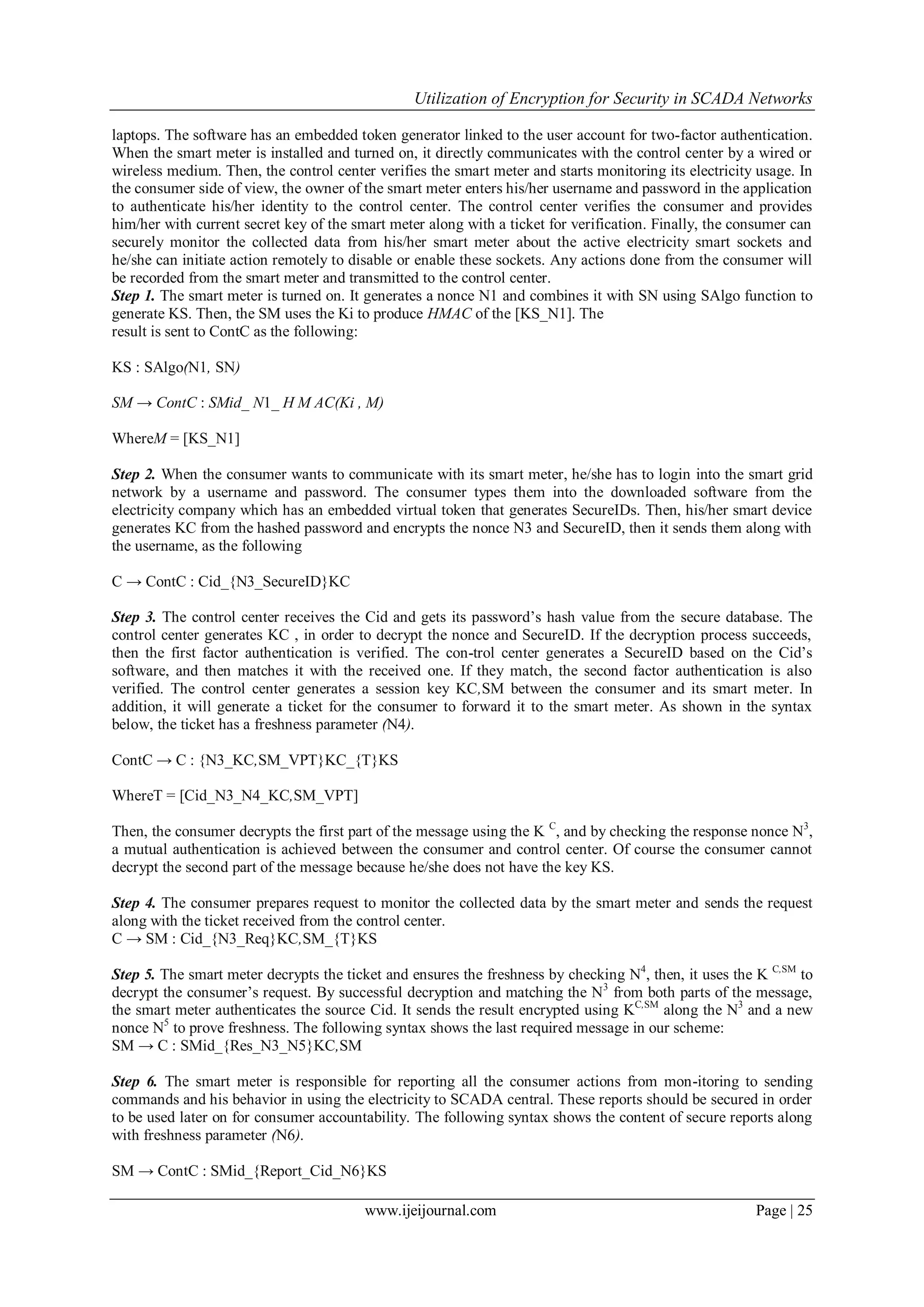 Utilization of Encryption for Security in SCADA Networks | PDF