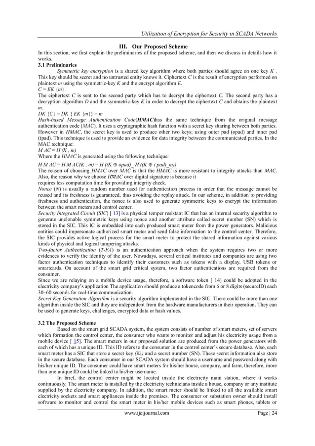 Utilization of Encryption for Security in SCADA Networks | PDF