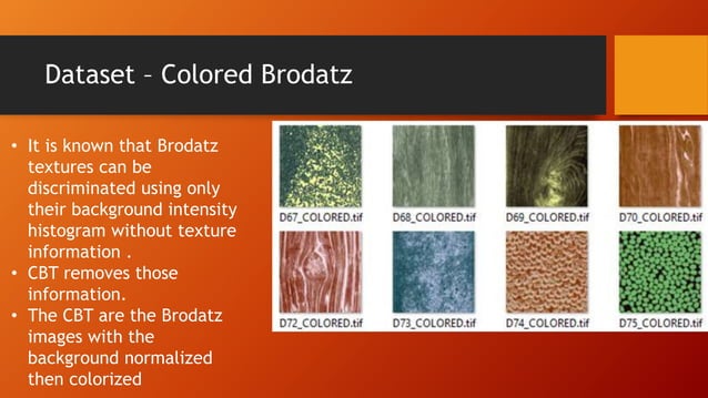 Deep Learning for Textures | PPT