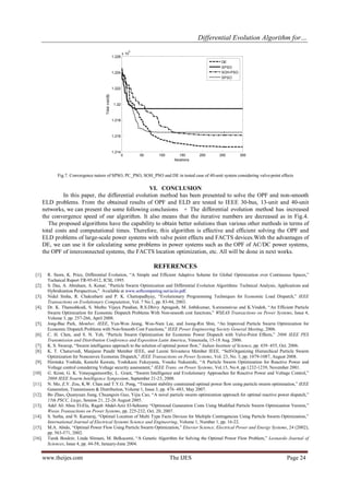 Differential Evolution Algorithm for Optimal Power Flow and Economic Load Dispatch with Valve ...