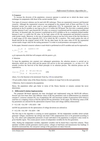 Differential Evolution Algorithm for Optimal Power Flow and Economic Load Dispatch with Valve ...
