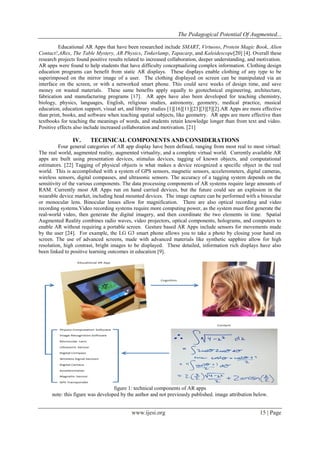 The Pedagogical Potential of Augmented Reality Apps | PDF