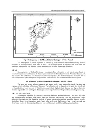 Groundwater Potential Zone Identification of Karwi Area, Mandakini ...