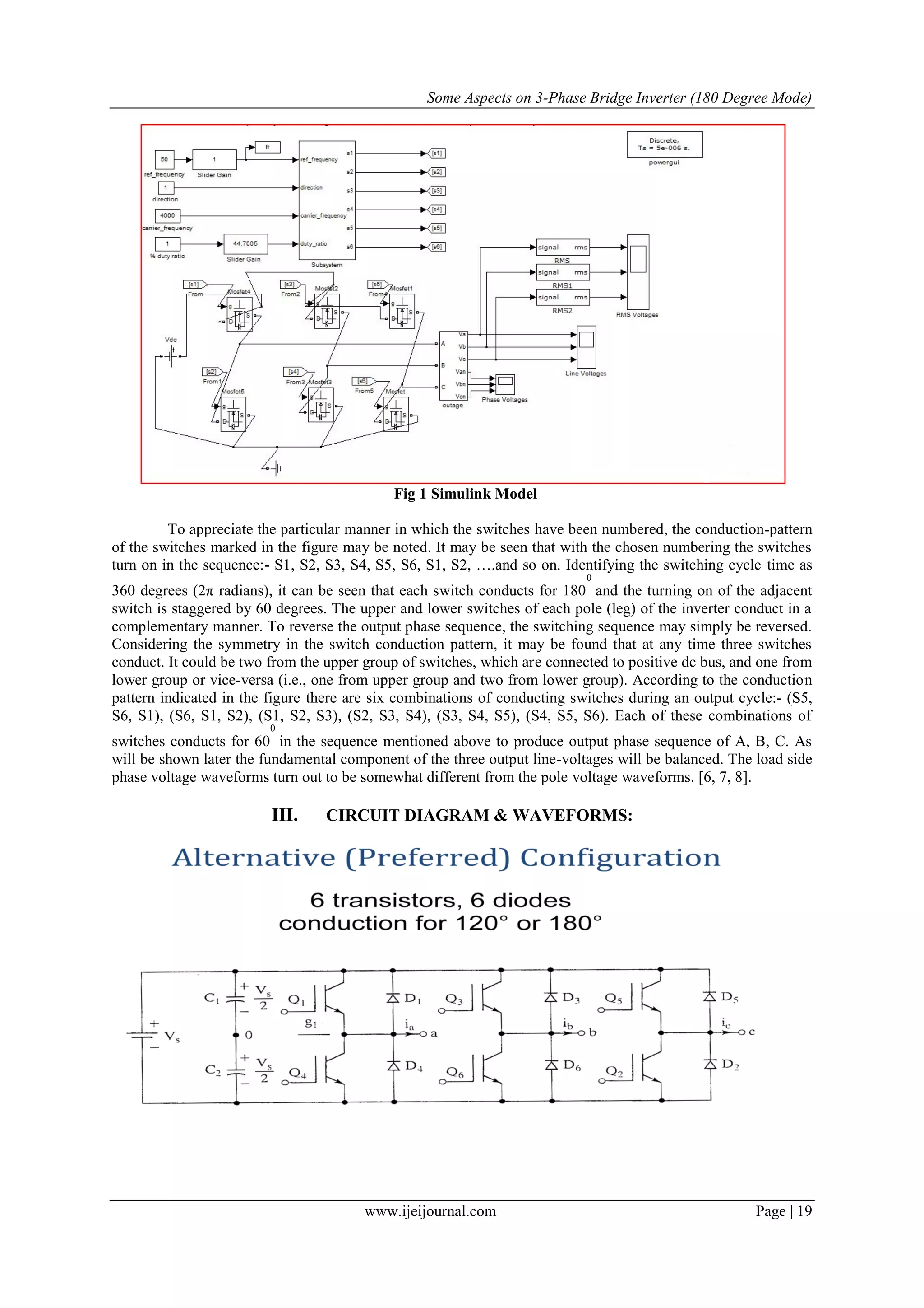 Some Aspects on 3-Phase Bridge Inverter (180 Degree Mode) | PDF