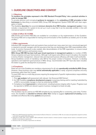 MOL Group HSE Management System | PDF