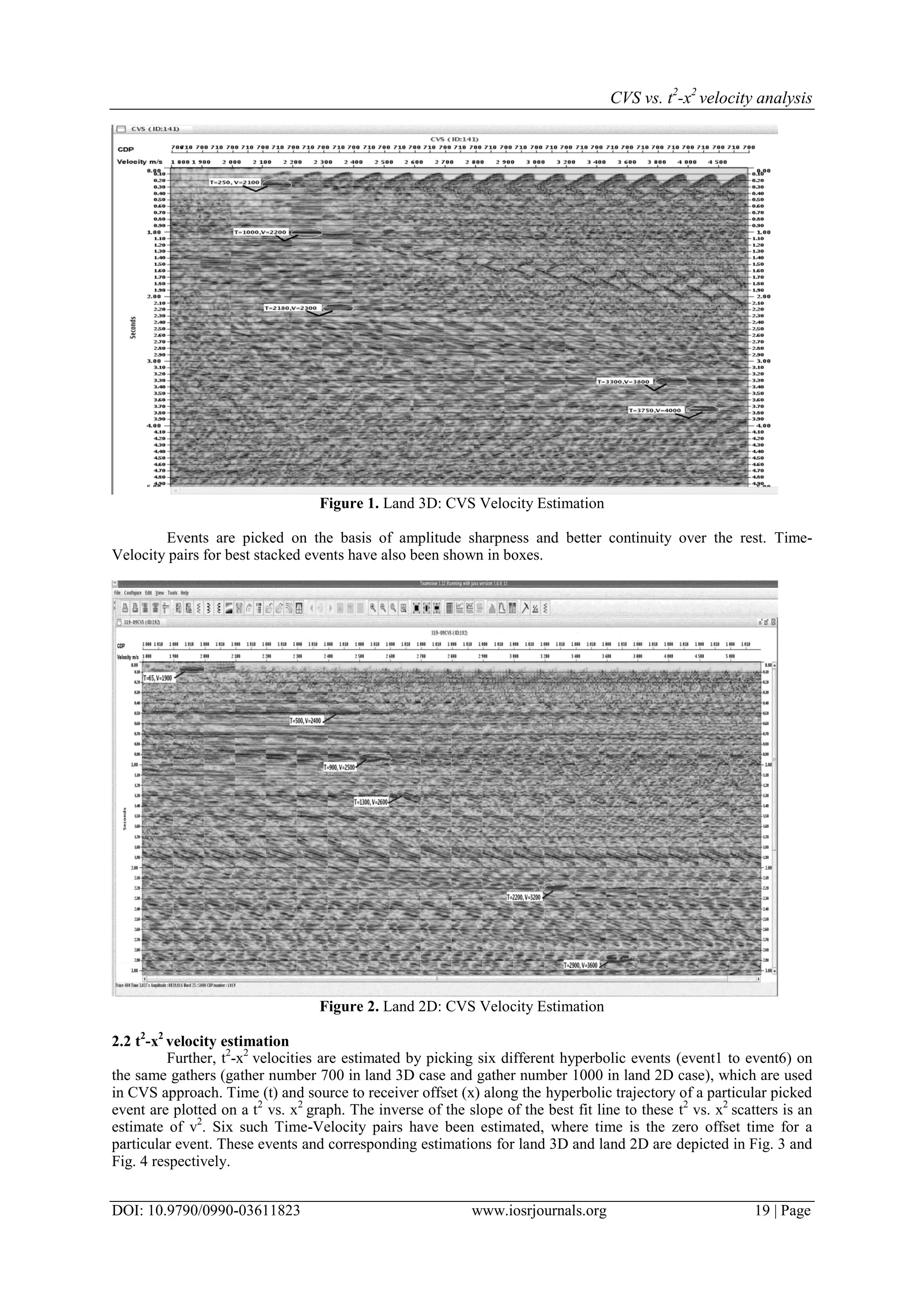 CVS vs. t2 -x 2 velocity analysis | PDF