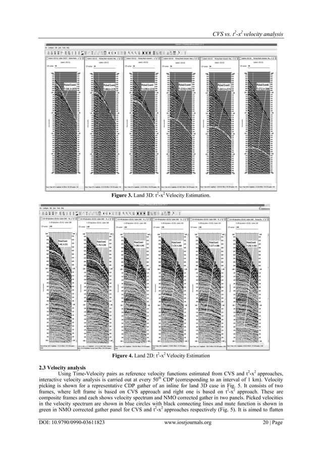 CVS vs. t2 -x 2 velocity analysis | PDF