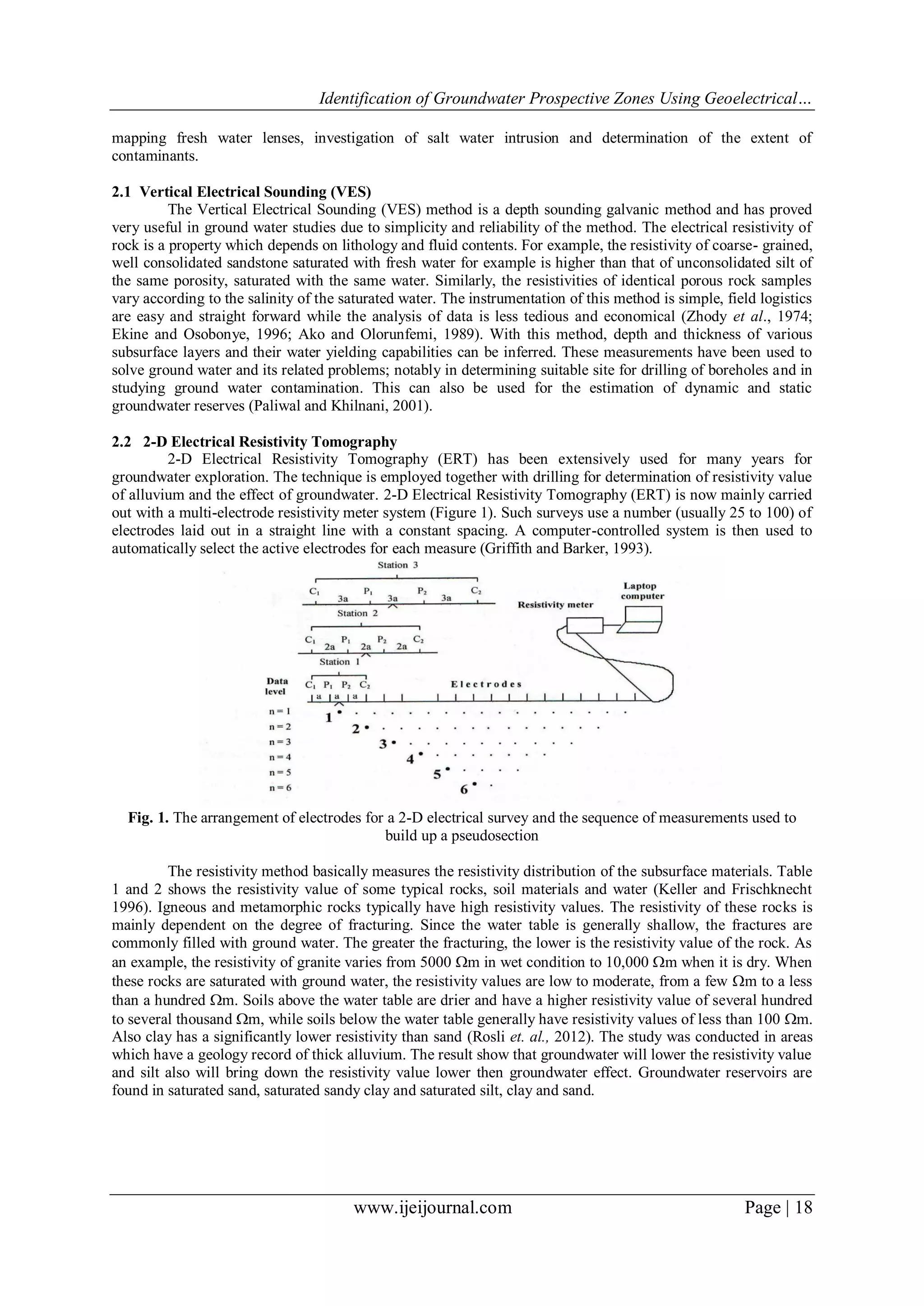 Identification of Groundwater Prospective Zones Using Geoelectrical and Electromagnetic Surveys ...