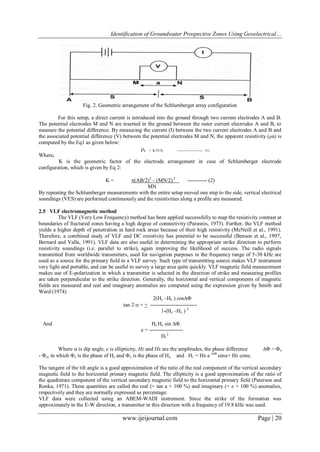 Identification of Groundwater Prospective Zones Using Geoelectrical and ...