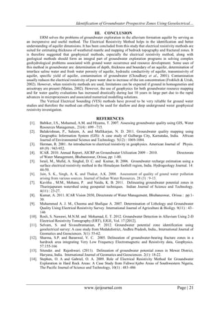 Identification of Groundwater Prospective Zones Using Geoelectrical and ...