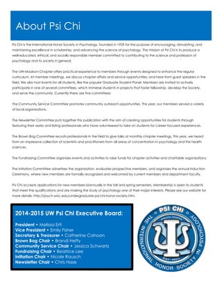 2015 Psi Chi Newsletter_FINALTOPRINT | PDF