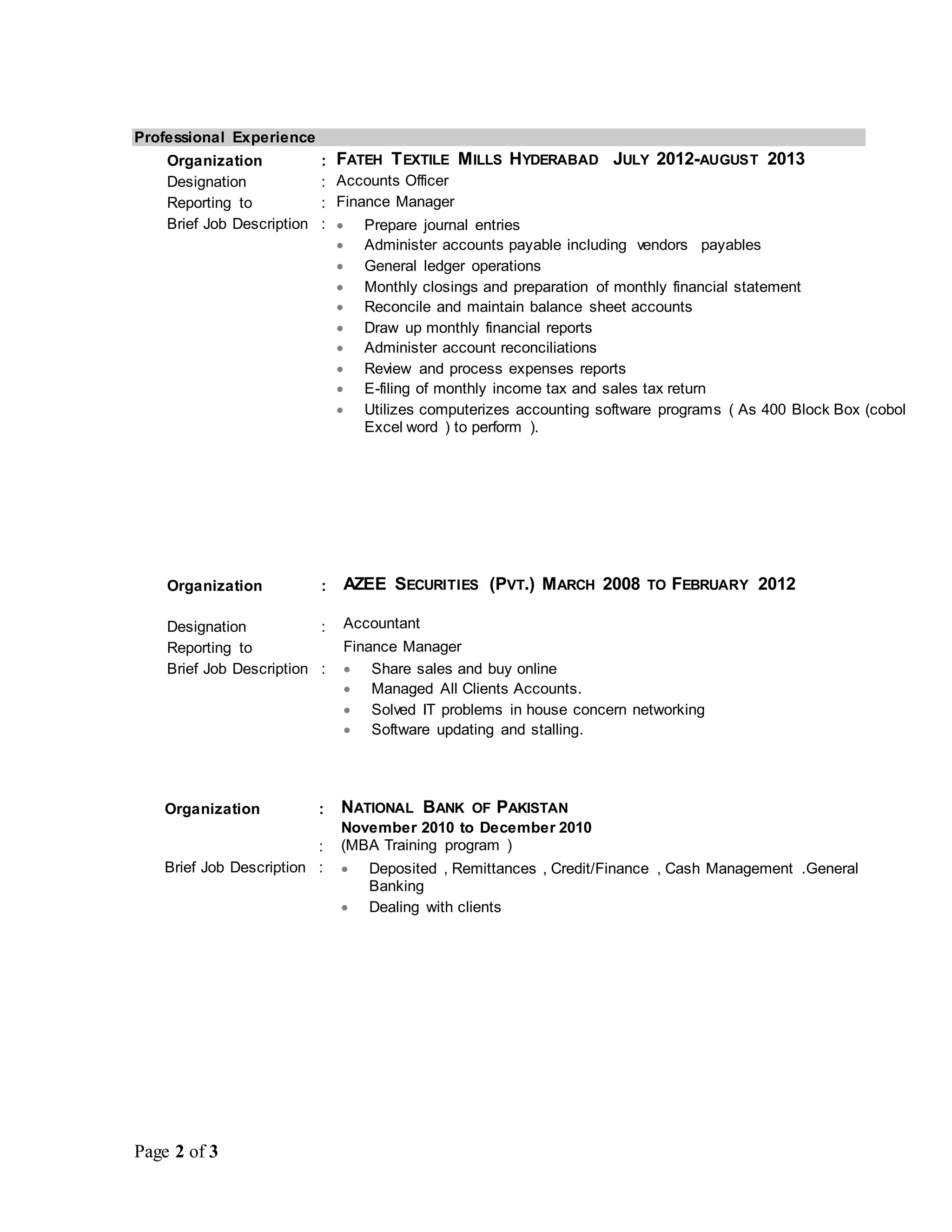 ARSALAN CV | PDF