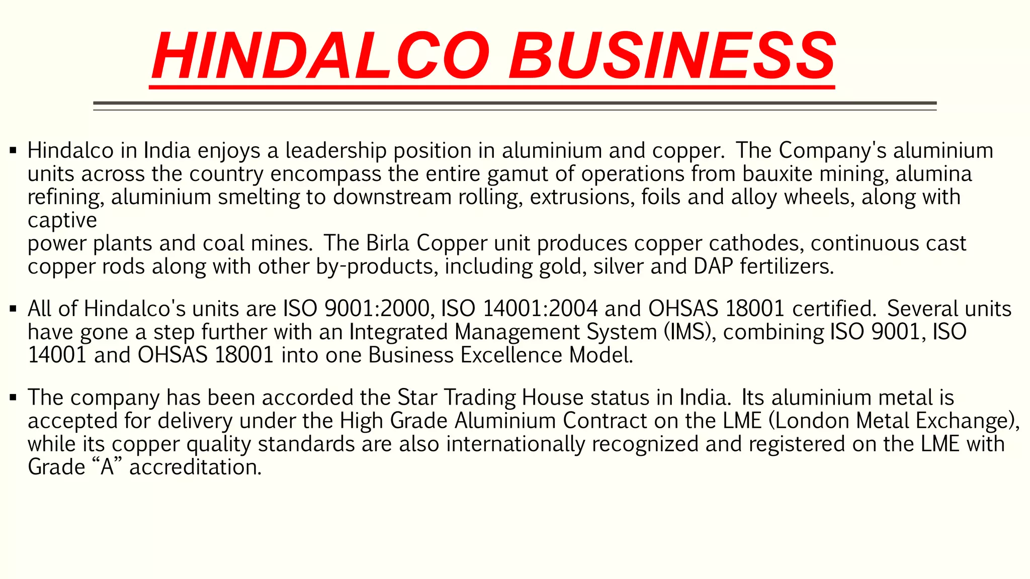 Hindalco Indusries Limited | PPTX