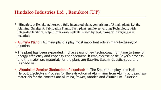 Hindalco Indusries Limited | PPTX