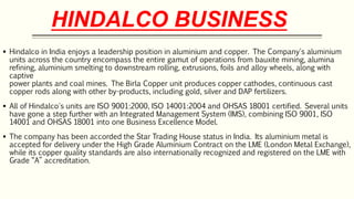 Hindalco Indusries Limited | PPT