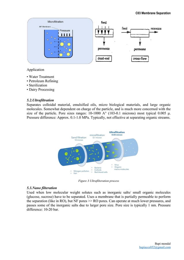 Membrane Separation | PDF
