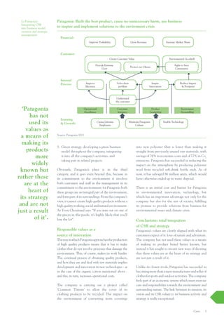 Patagonia, integrating CSR into business model creation and strategic ...