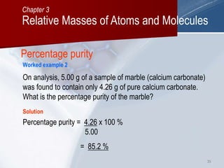 Relative Masses of Atoms and Molecules | PPT
