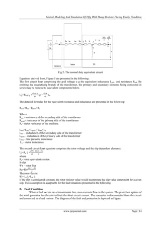 Matlab Modeling and Simulation of DFIG with Dump Resistor during Faulty Condition | PDF