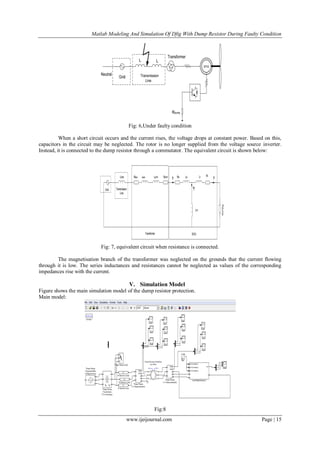 Matlab Modeling and Simulation of DFIG with Dump Resistor during Faulty Condition | PDF