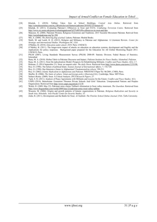 Impact of Armed Conflict on Female Education in Tehsil Matta, Kabal and ...