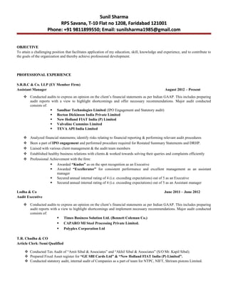 Sunil Sharma-Resume | DOC