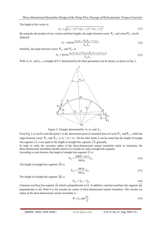Three-dimensional Streamline Design of the Pump Flow Passage of Hydrodynamic Torque Converter | PDF