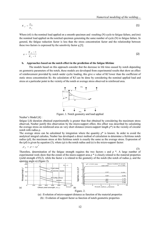 Numerical modeling of the welding defect influence on fatigue life of the weld bead with ...