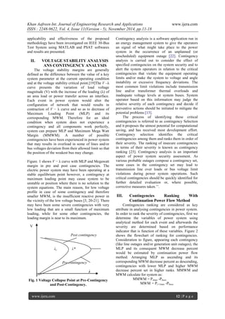 Continuation Power Flow Method based Assessment of Static Voltage Stability considering the ...