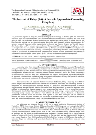 The Internet of Things (Iot): A Scalable Approach to Connecting ...