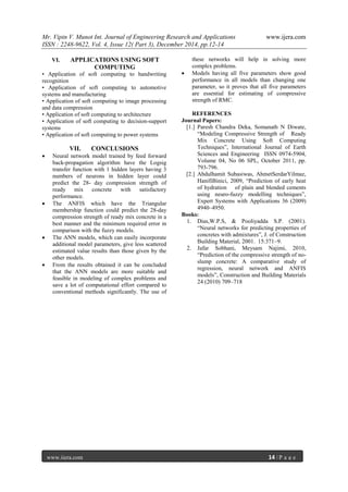Compressive Strength of Ready Mix Concrete Using Soft Computing Techniques | PDF