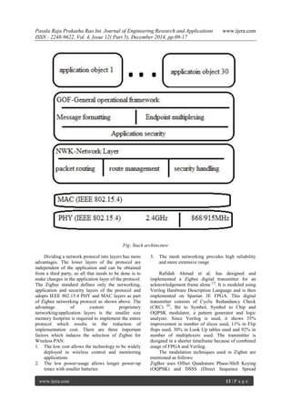 Verilog Based Design and Simulation of MAC and PHY Layers for Zigbee Digital Transmitter | PDF